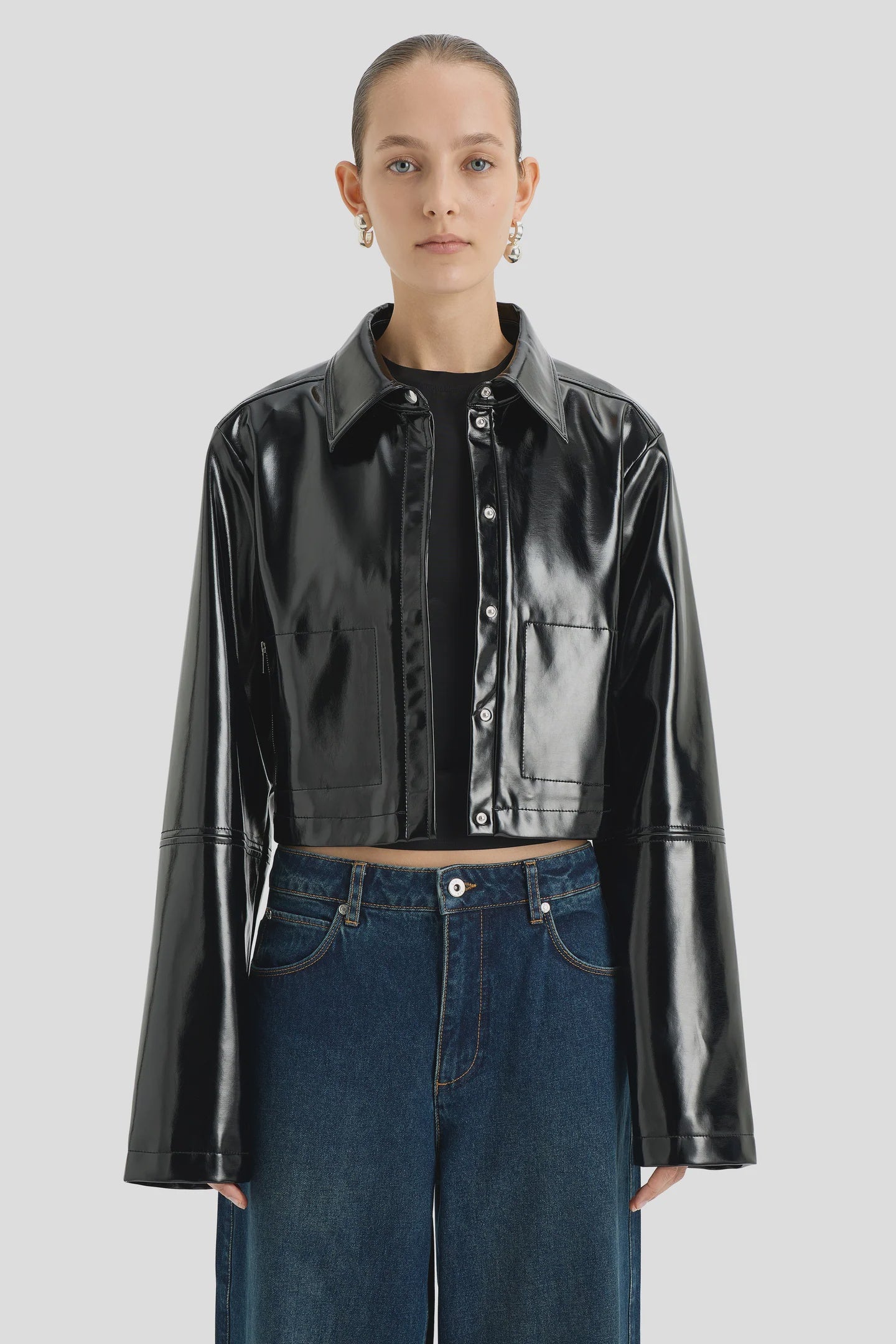 Midnight Crop Jacket - Black – Kind Curations