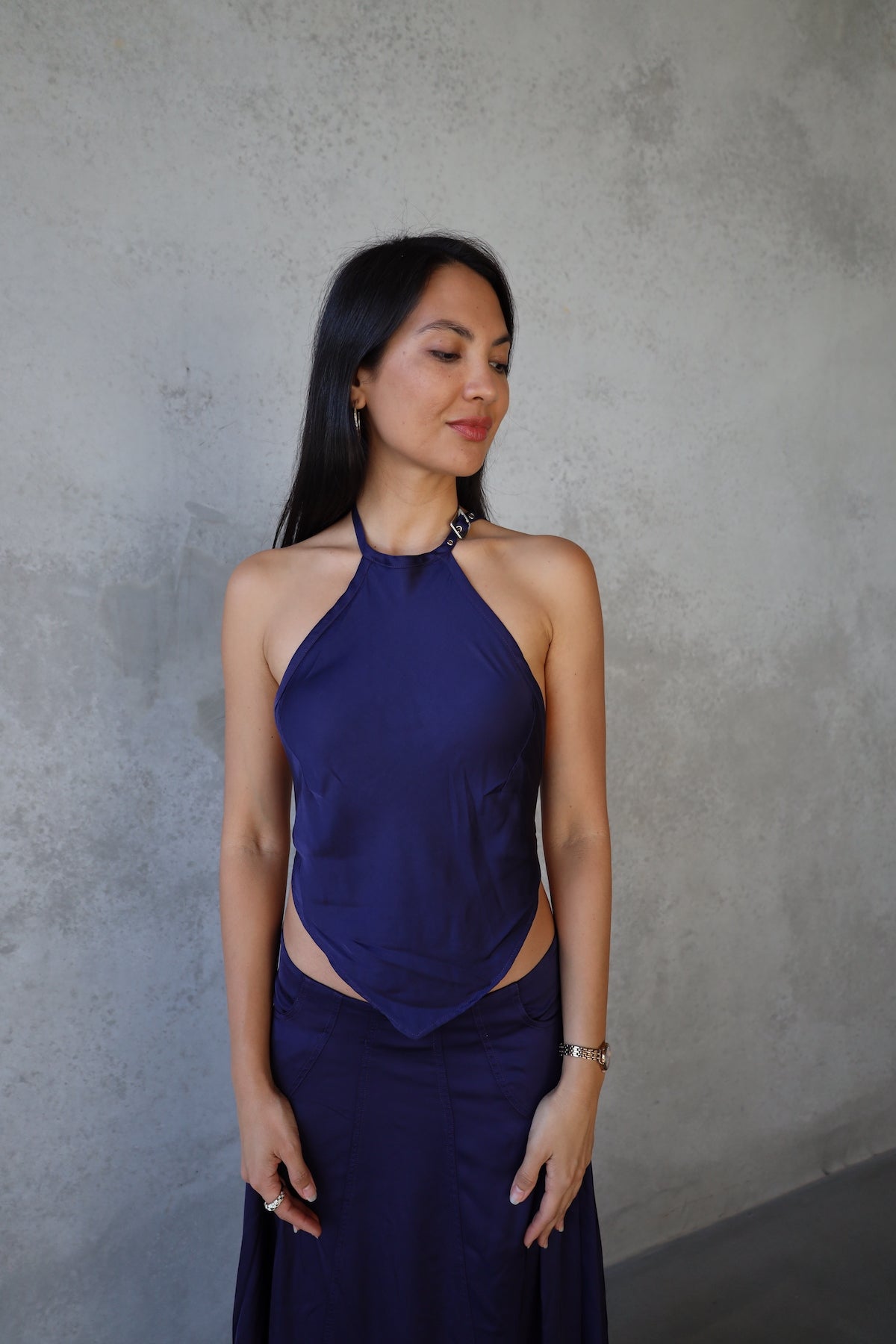Marta Top - Navy – Kind Curations